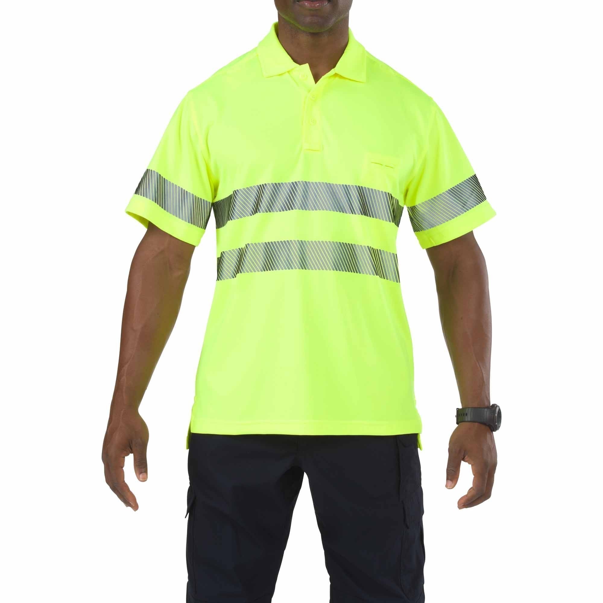 5.11 Tactical High-Visibility Yellow Short Sleeve Polo – Tactical ...