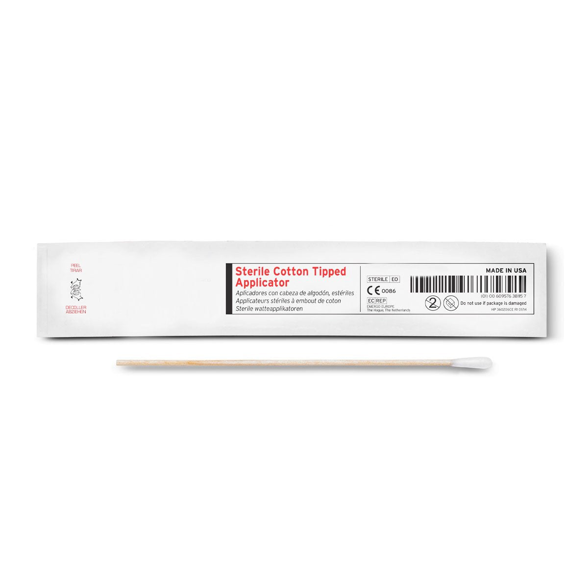 Arrowhead Forensics Sterile DNA Free Cotton Tipped Swab - 6 inches 100 ...