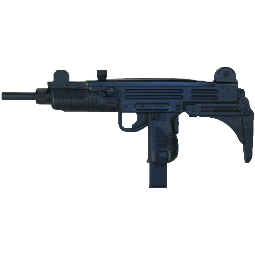 Blue Training Guns - UZI Sub Machine Gun Color: Black Weighted: Yes ...