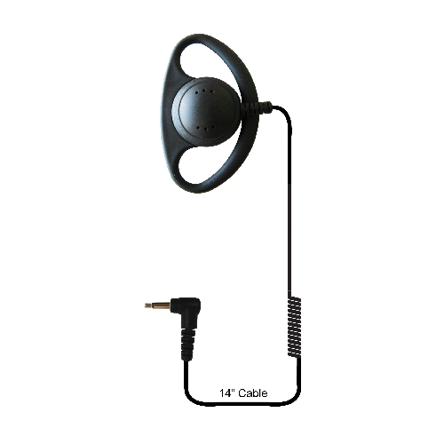 CodeRED Headsets Shield JR 3.5 D-Ring Listen Only Radio Ear Piece ...