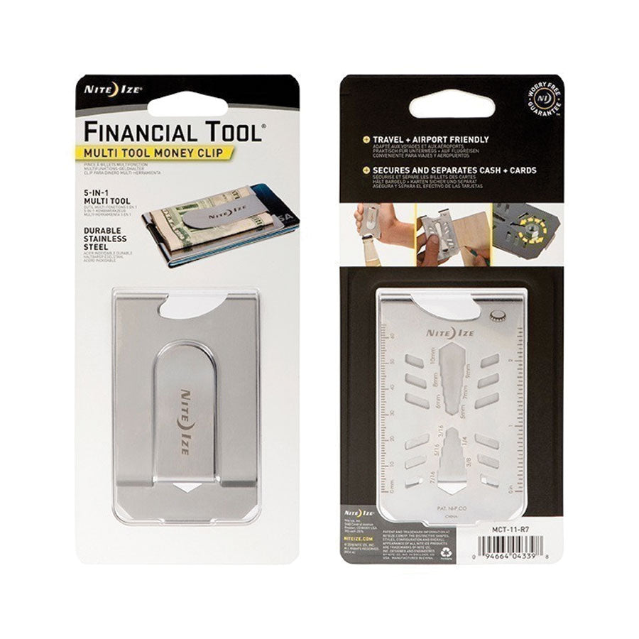Nite Ize Financial Tool Multi-Tool Money Clip Stainless – Tactical ...