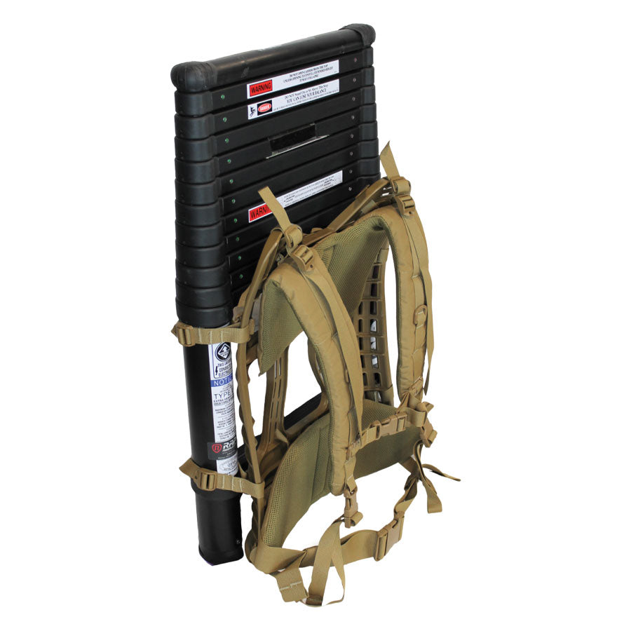 Rapid Assault Tools 16 Feet Tactical Telescoping Ladder with Ladder Pa ...