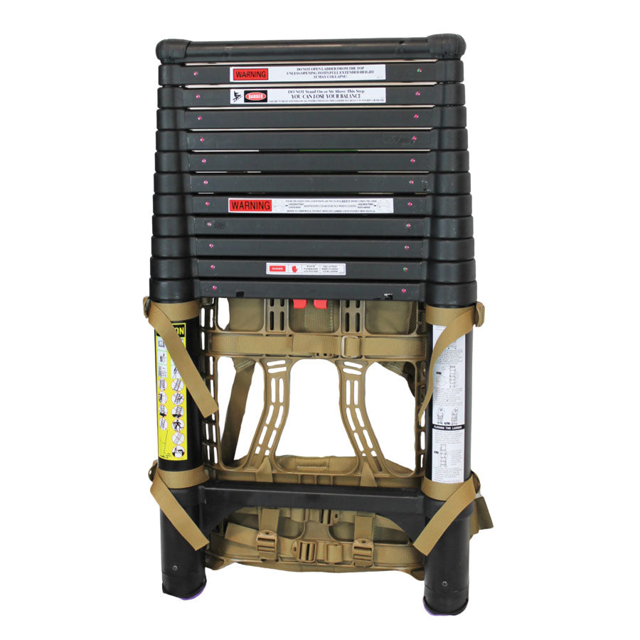 Rapid Assault Tools 16 Feet Tactical Telescoping Ladder with Ladder Pa ...