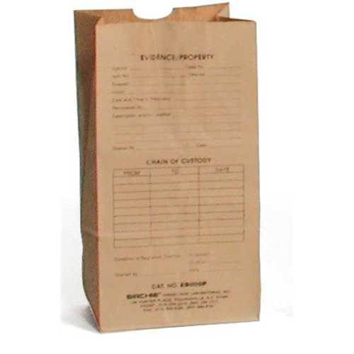 Sirchie Kraft Paper Evidence Bags Printed Various Sizes 100 Pack ...