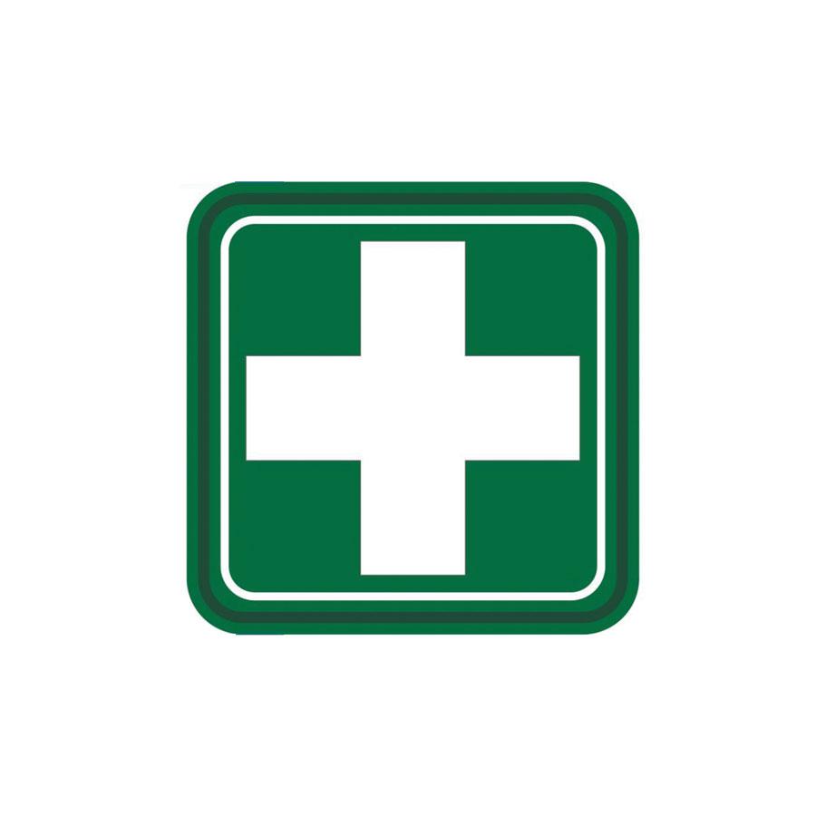 Tactical Gear First Aid Velcro PVC Patch with White Cross on Green ...