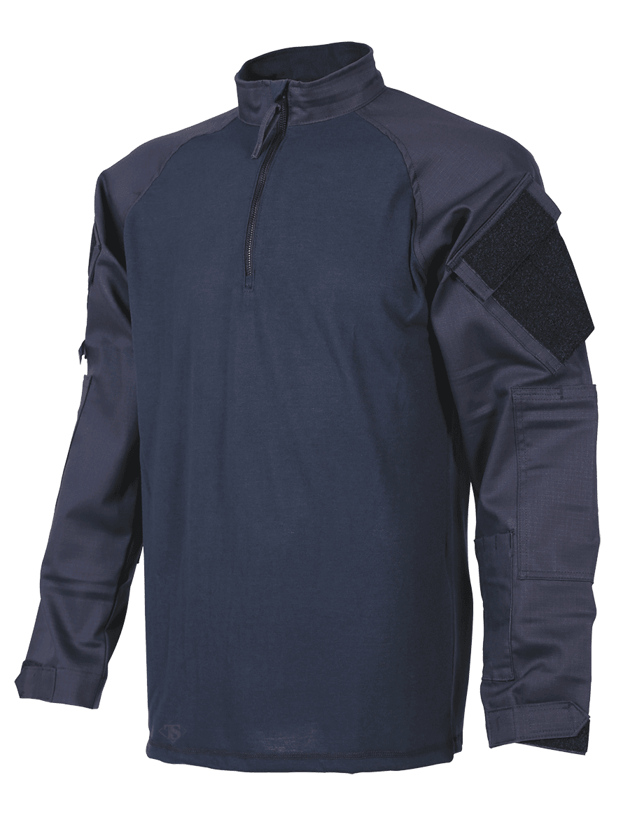 TruSpec XFIRE FR Fire Resistant Tactical Responder Shirt Navy ...
