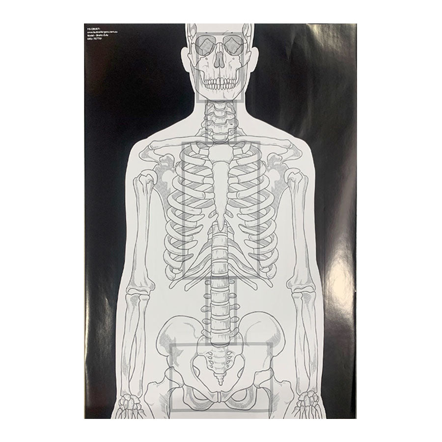 VTS Double Sided Tactical Targets (ZULU) A1 150GSM Pad of 100 ...